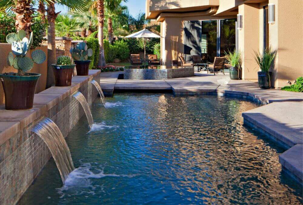 Swimming Pool Water Features & Custom Spa Southern IL