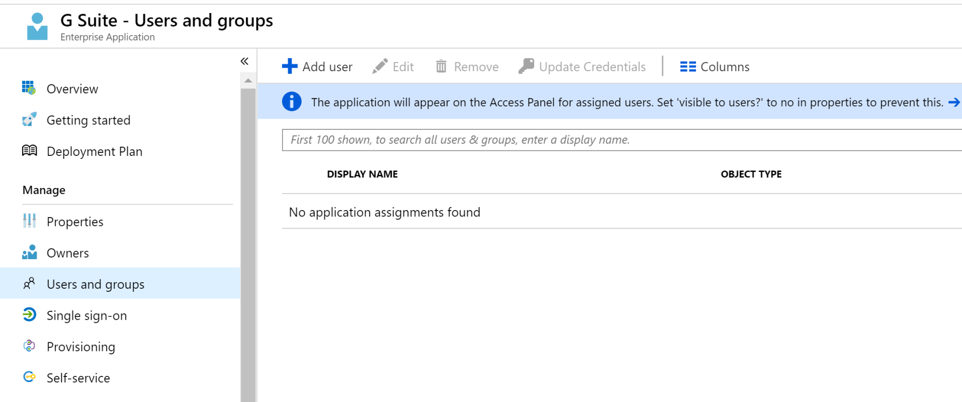 Configuring SSO for Google Workspace in Azure AD