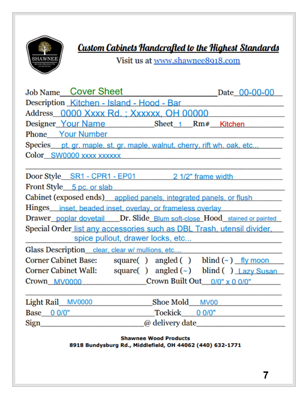 Getting Started | Shawnee Wood Products - Custom Cabinetry