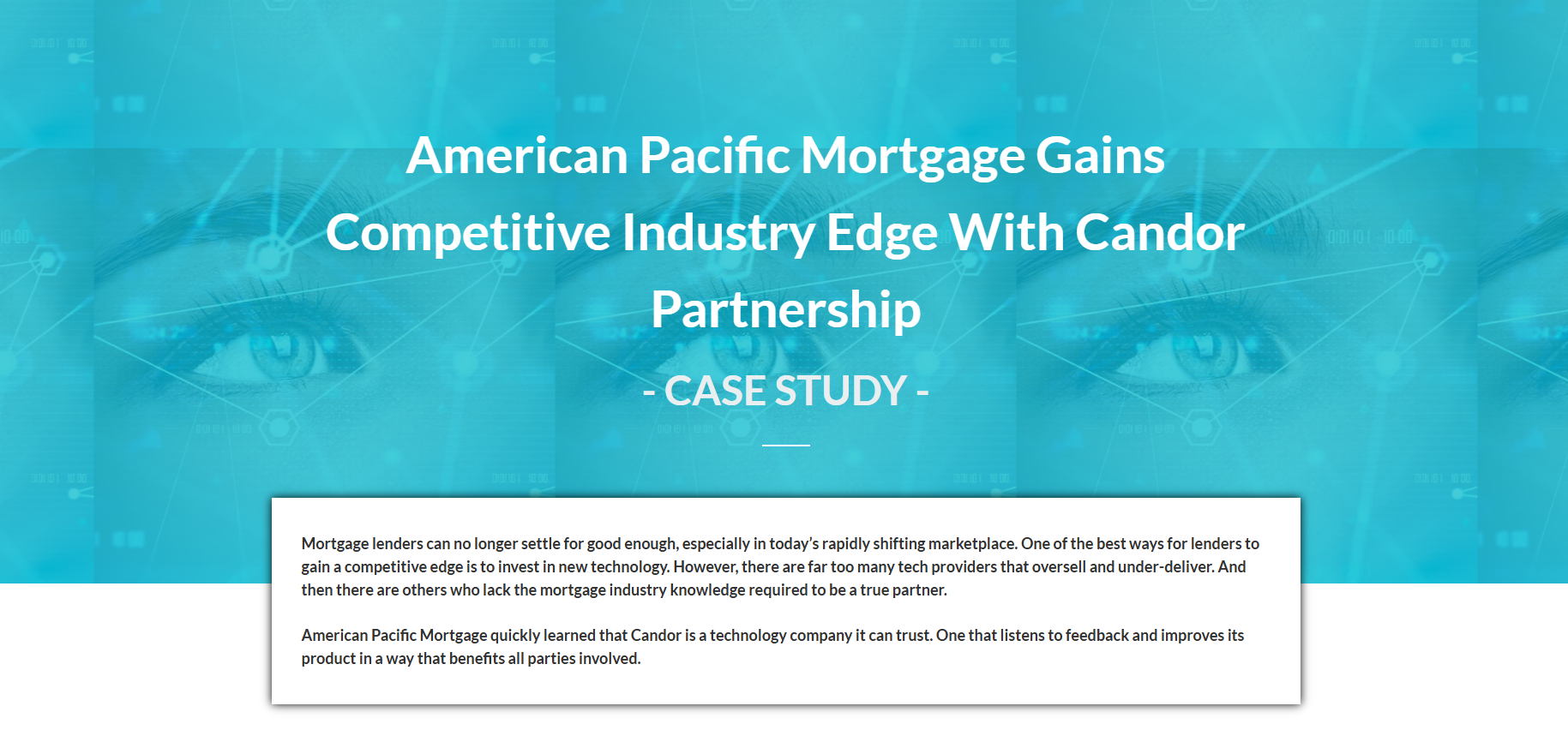 CANDOR Technology Case Studies