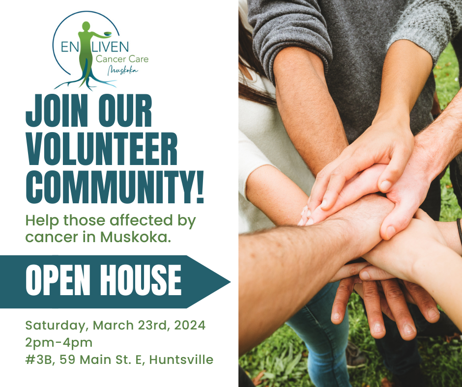 Enliven Cancer Care - Centre for Well-being in Cancer | VOLUNTEER