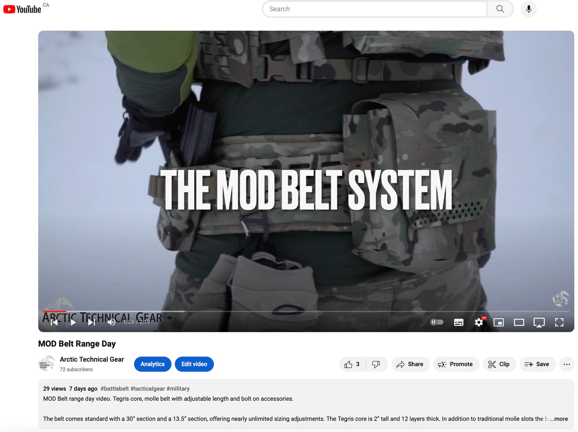 Arctic Technical Gear | TCR (Task-Configurable Rig)