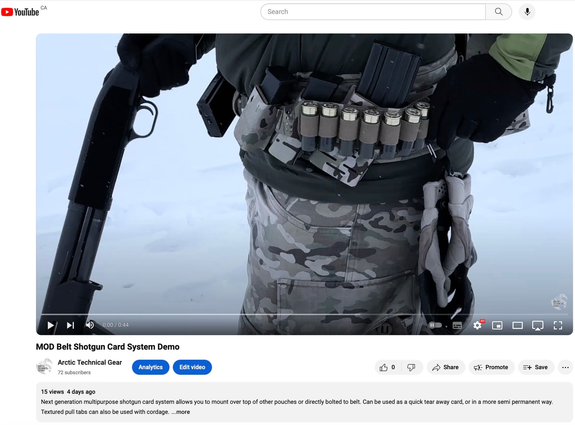 Arctic Technical Gear | TCR (Task-Configurable Rig)