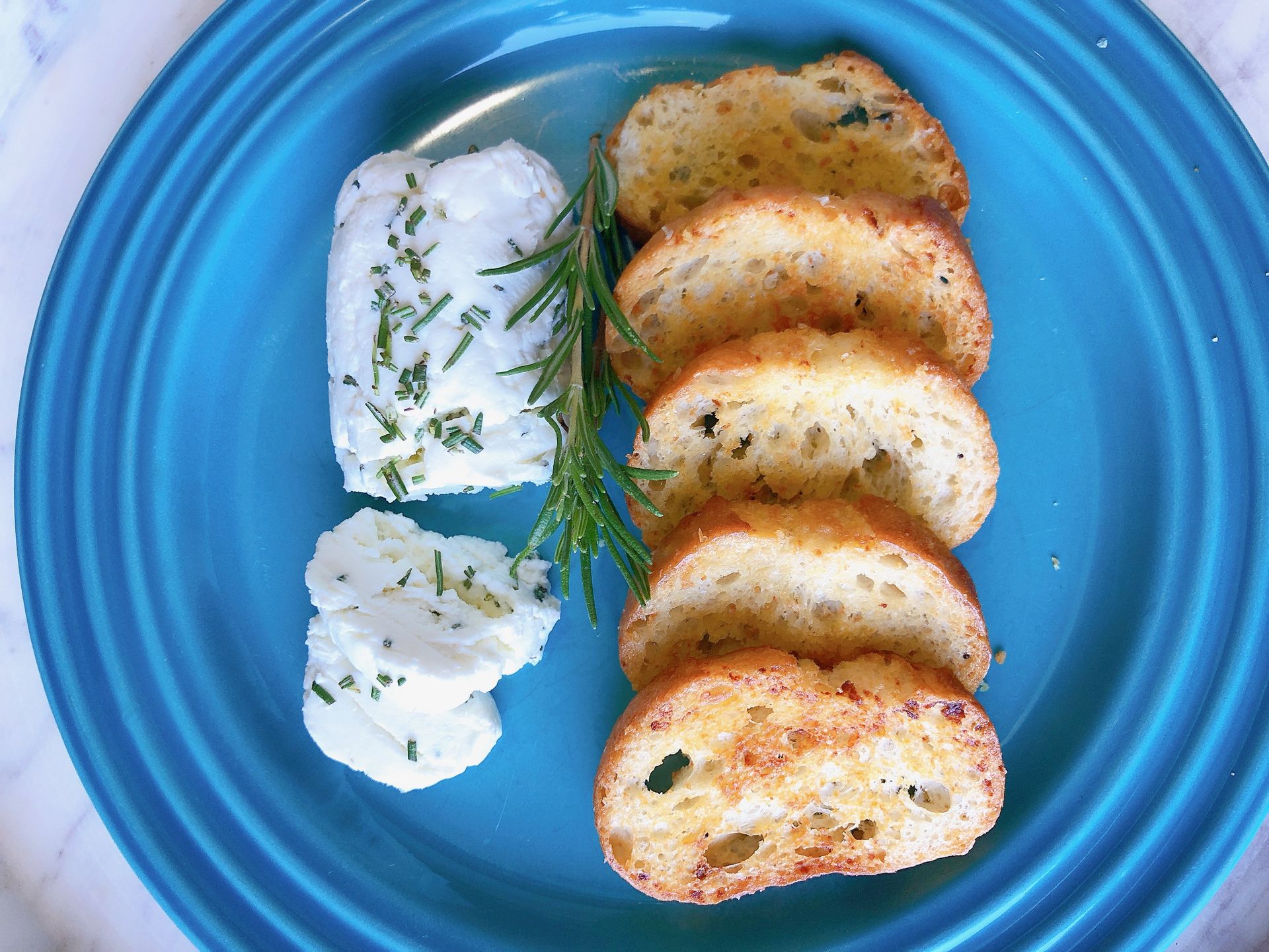 Herbed Goat Cheese with Crostini