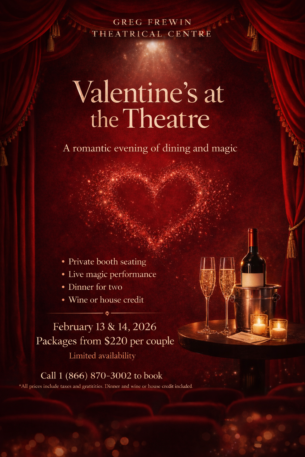 Valentine's Day 2026 | Greg Frewin Theatrical Centre