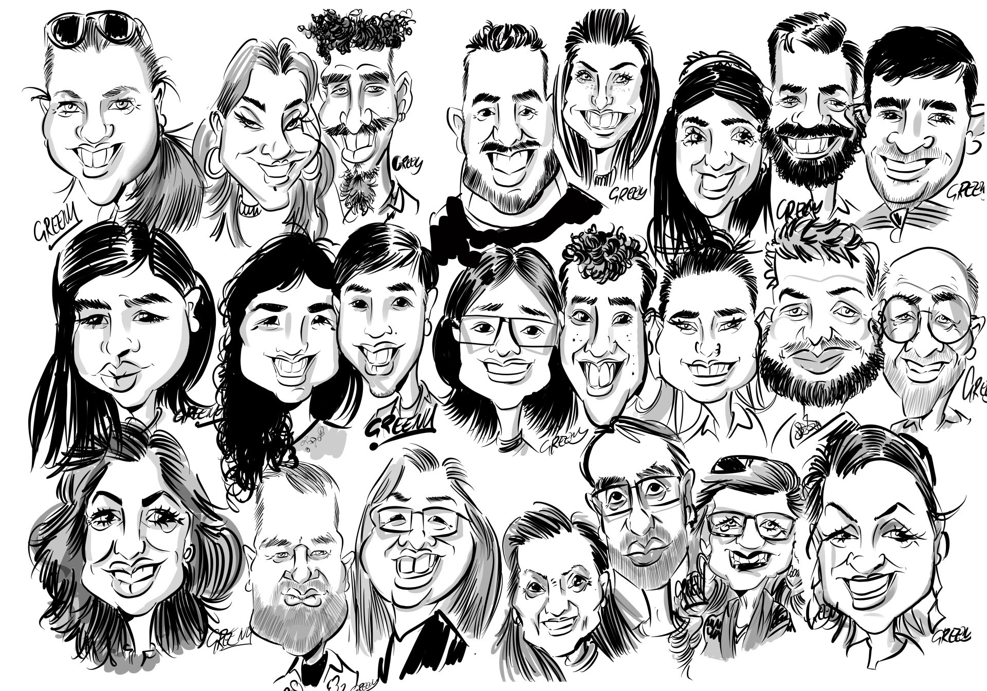 Event Cartoonist Hire | Live Caricature Artist