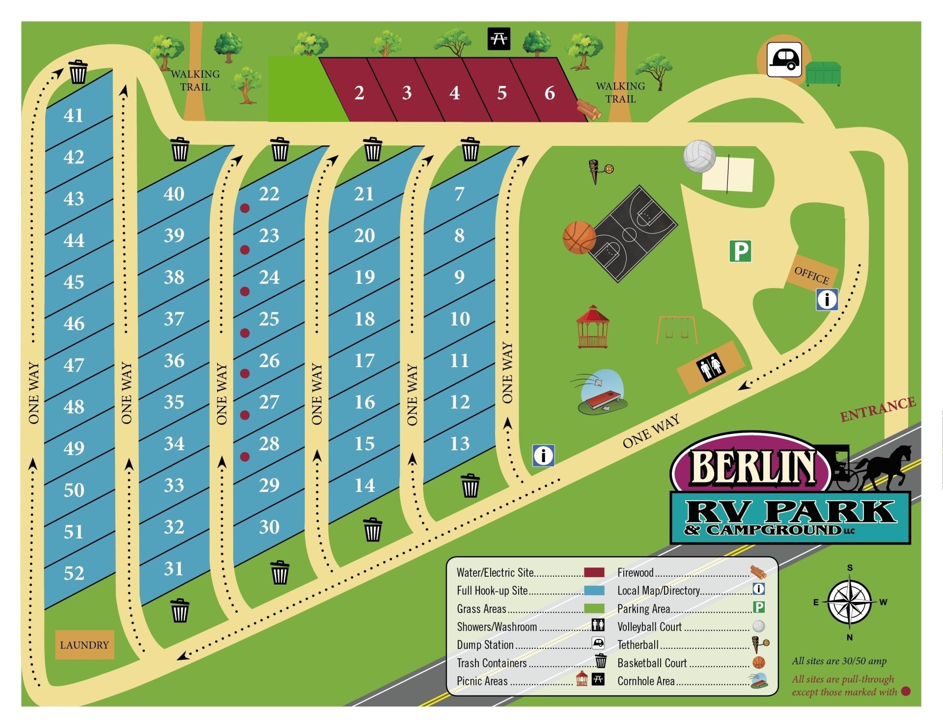 Berlin RV Park & Campground | Park Map | RV Park Near Amish Country