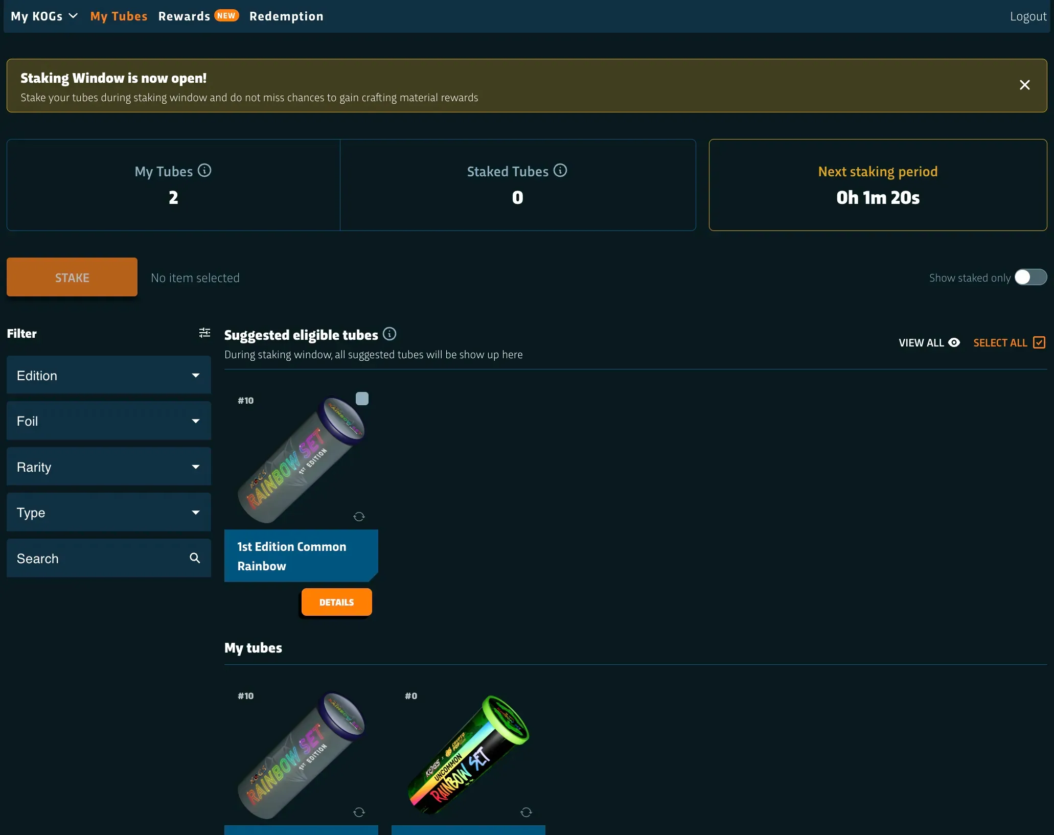 KOGs Introduces New CHOOBs Staking Program for Earning New NFT Crafting ...