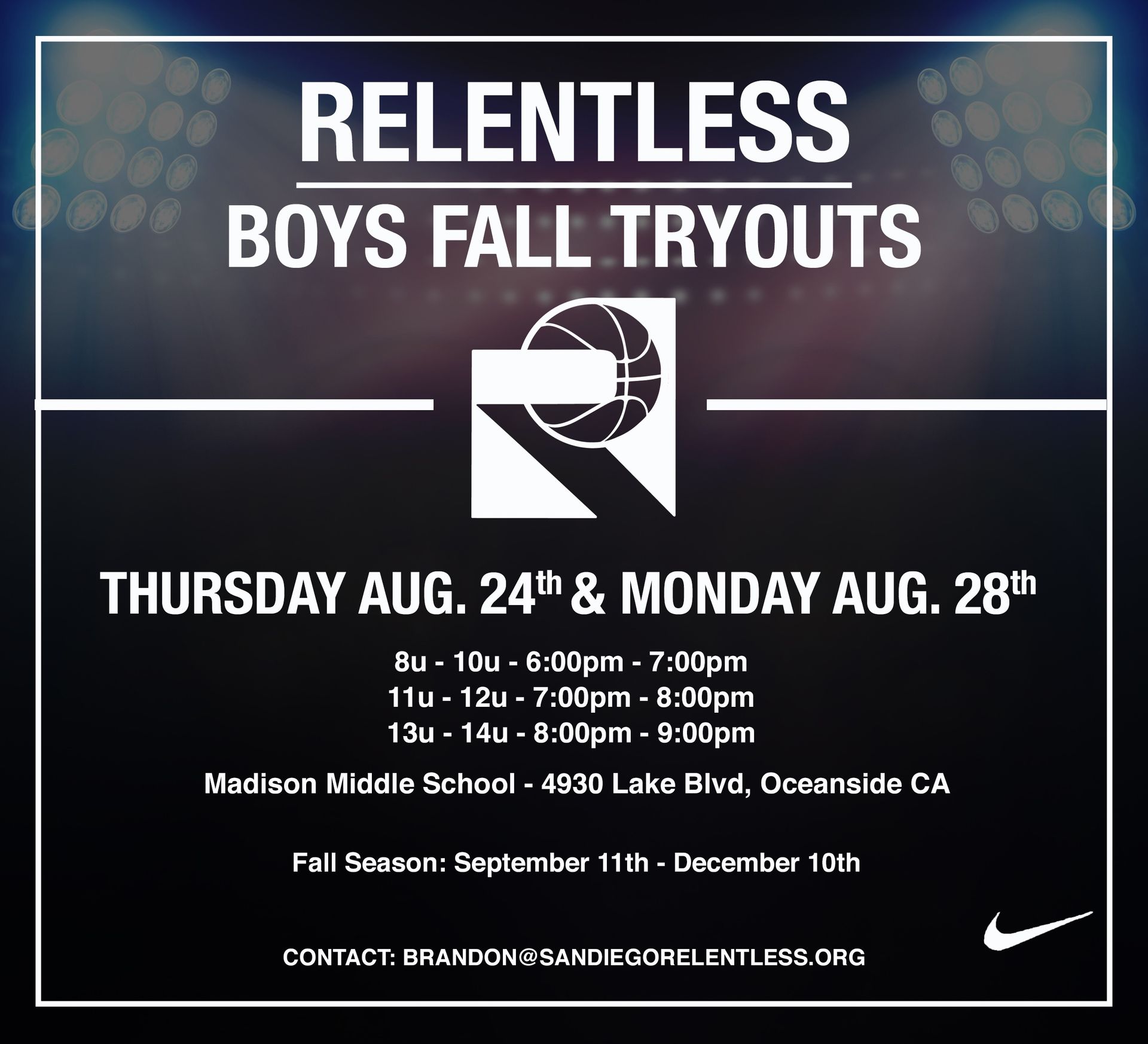 Elite Basketball Program | San Diego Relentless