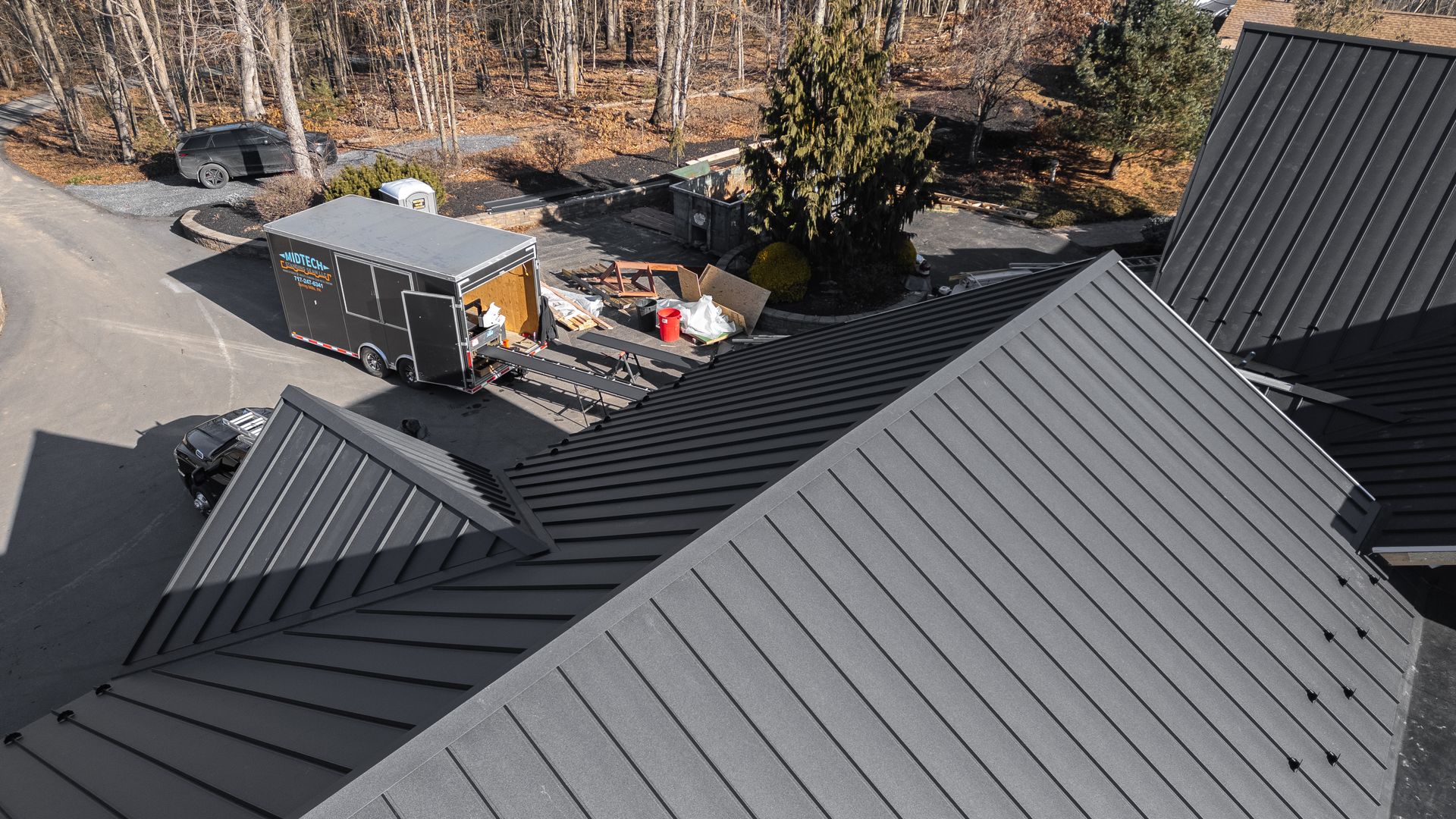 Flat Roof To Pitched Roof | MidTech Standing Seam | State College