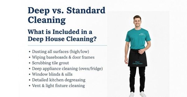 Deep vs. Standard Cleaning | What is Included in a Deep House Cleaning?