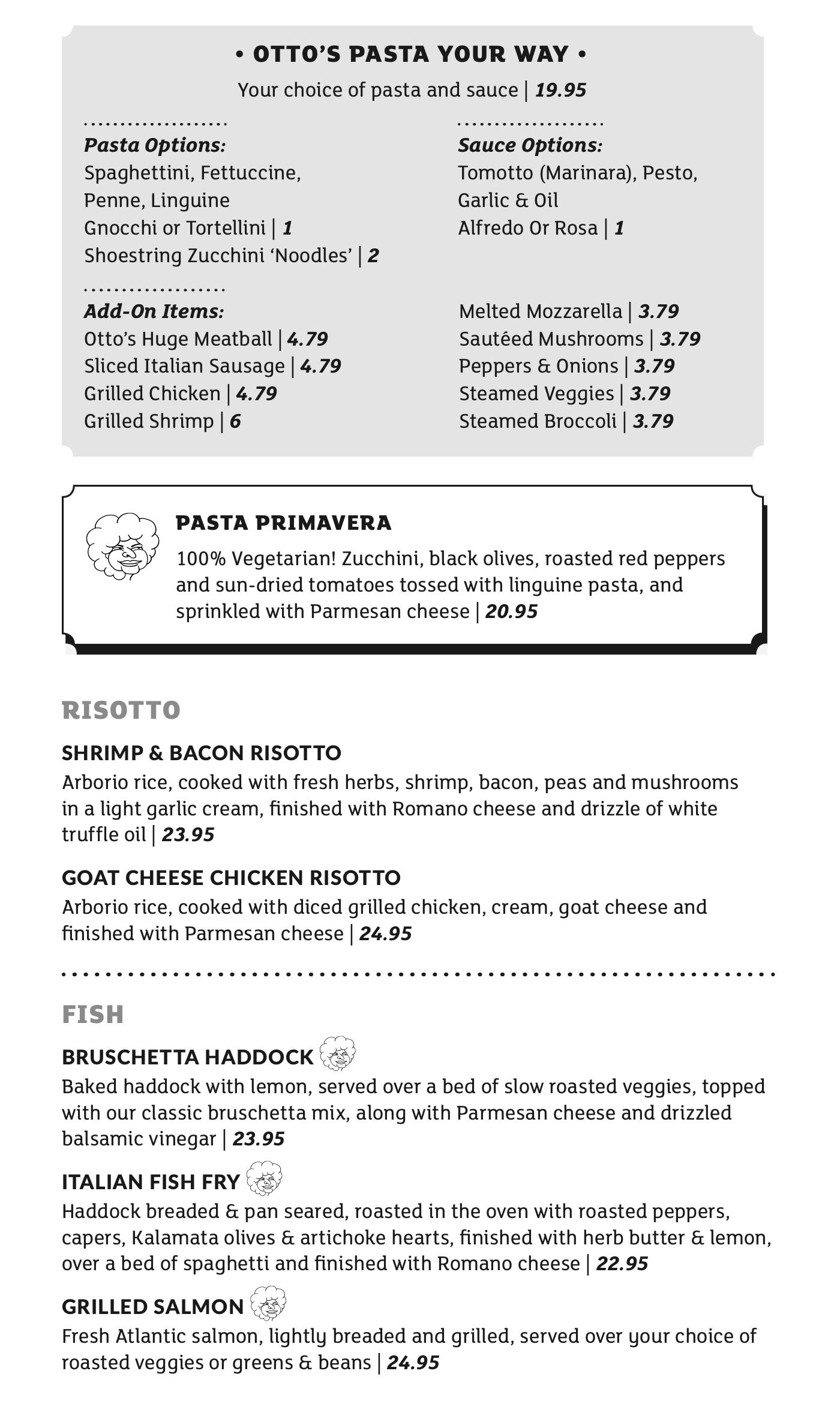 Dinner at Otto Tomottos | Italian Restaurant