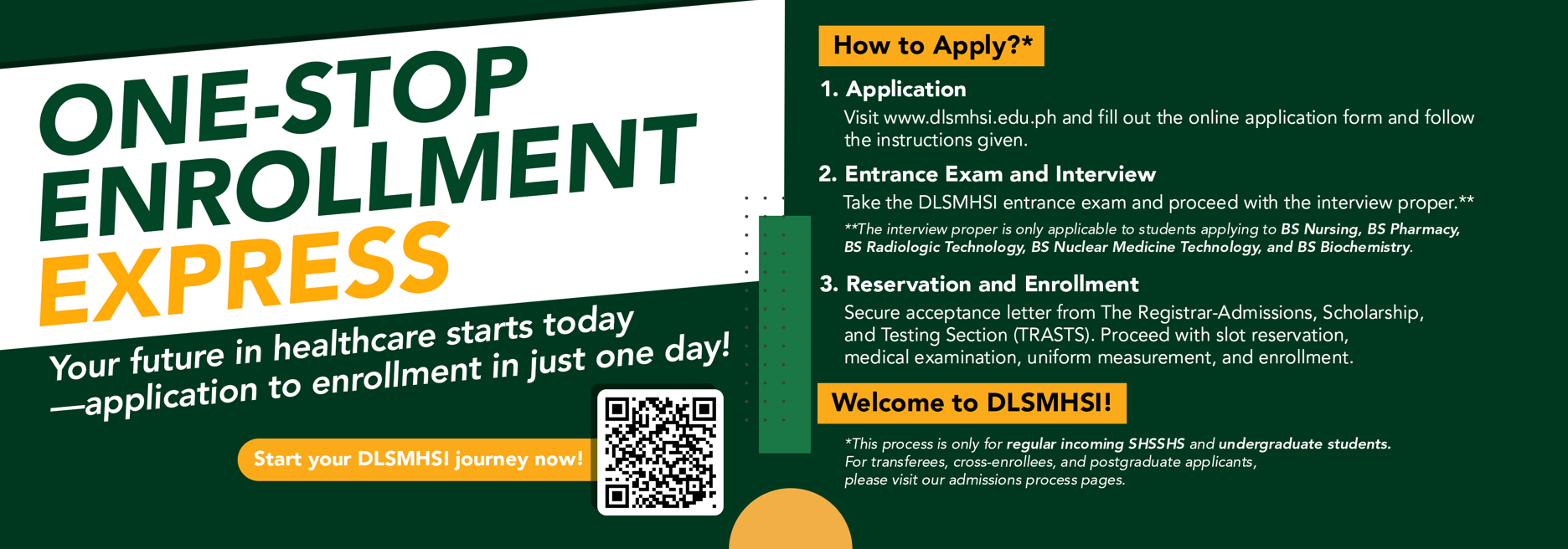 Admissions | DLSMHSI