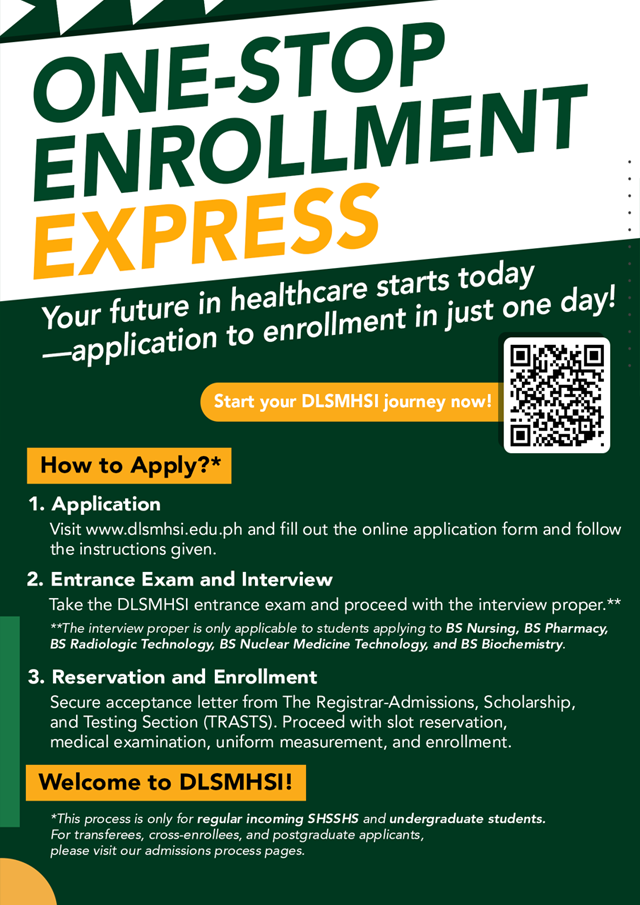 Admissions | DLSMHSI