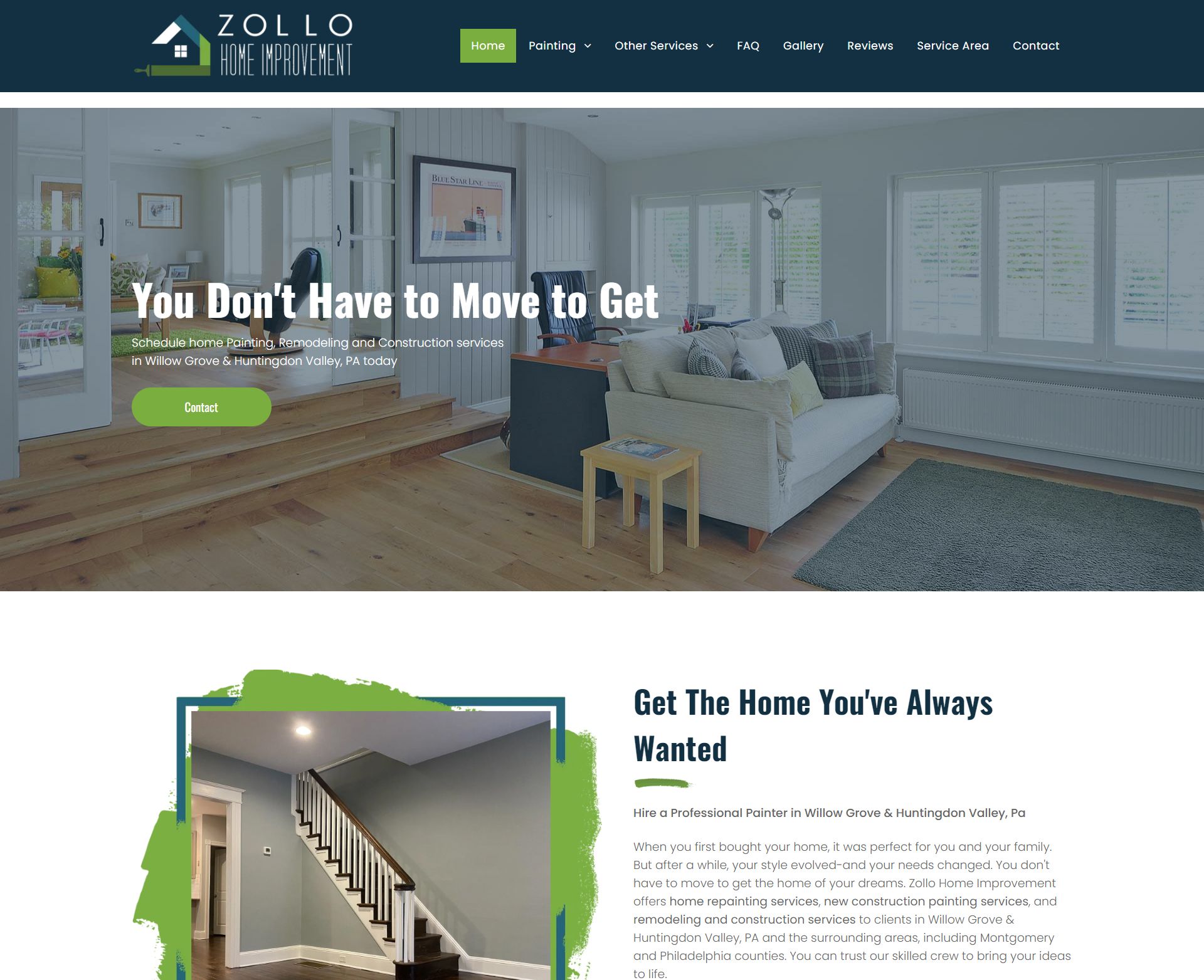 Construction, Remodeling & Roofing Portfolio | Engage Website Design