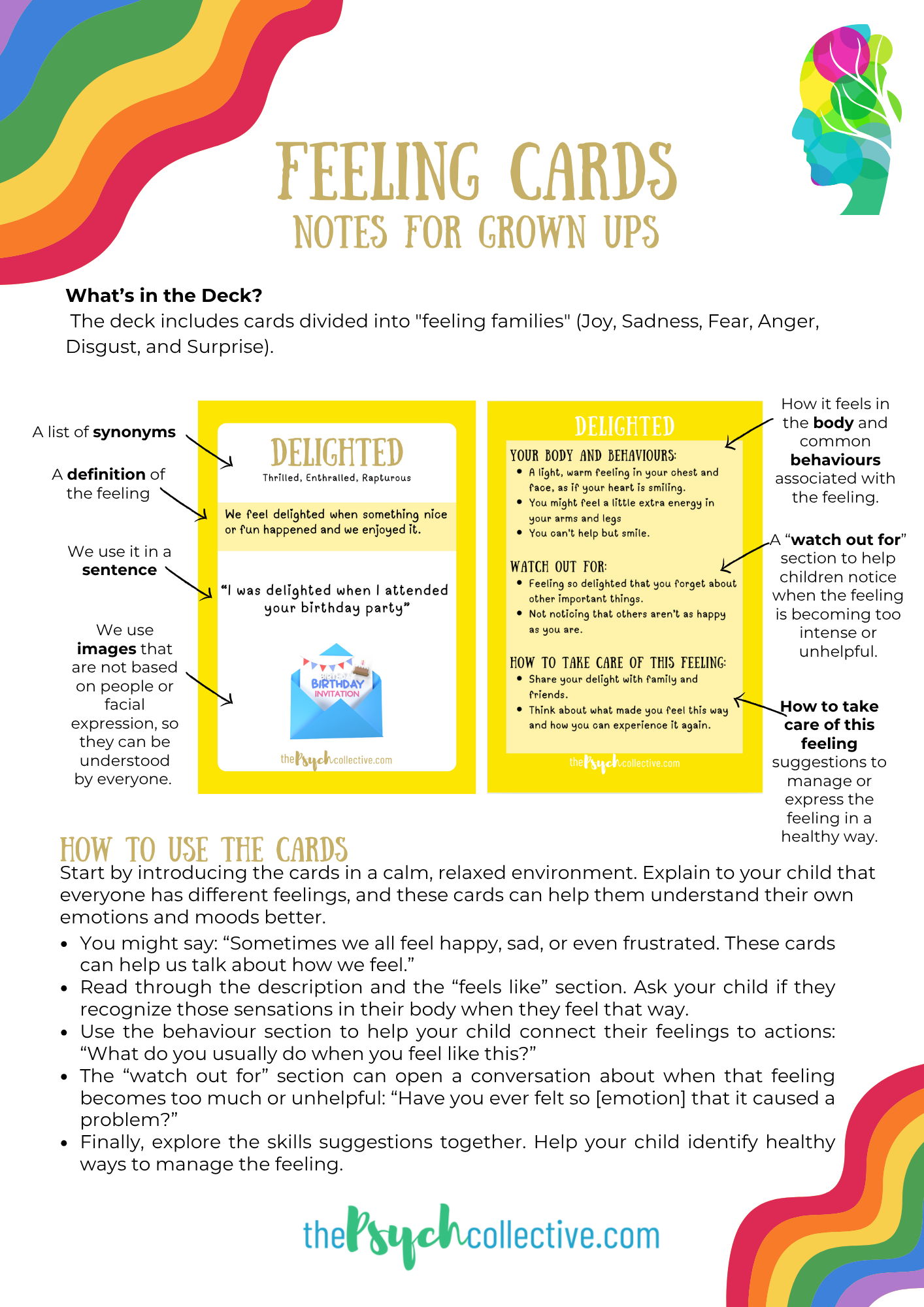 Feeling Cards for Kids