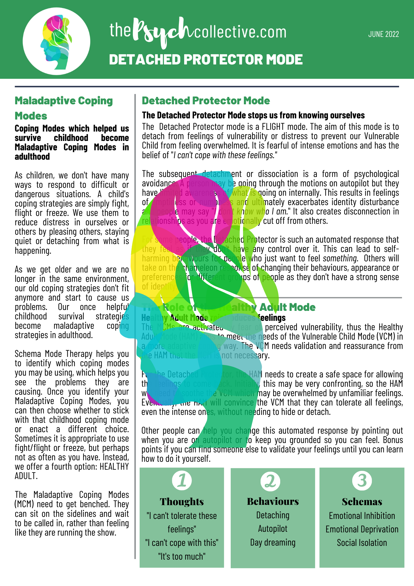 Free Schema Therapy Resources | The Psych Collective