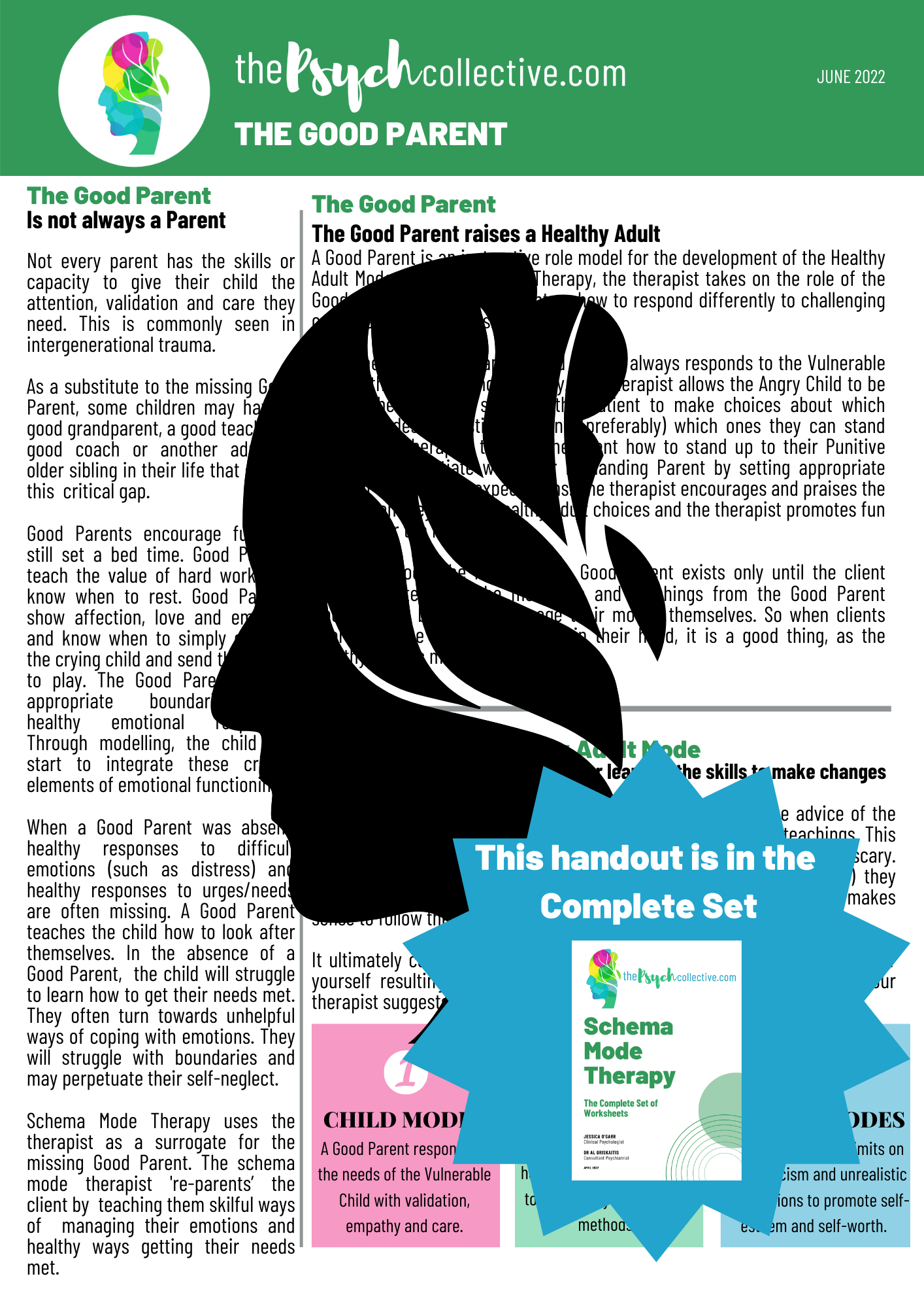 The Good Parent Raises a Healthy Adult - Schema Mode Therapy