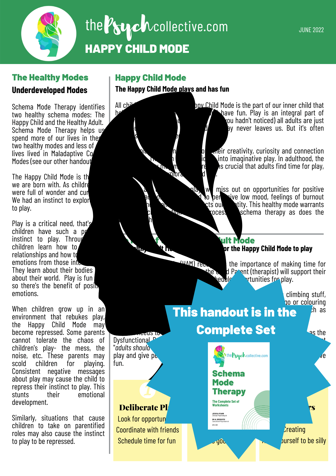 The Happy Child Mode Plays & Has Fun - Schema Mode Therapy