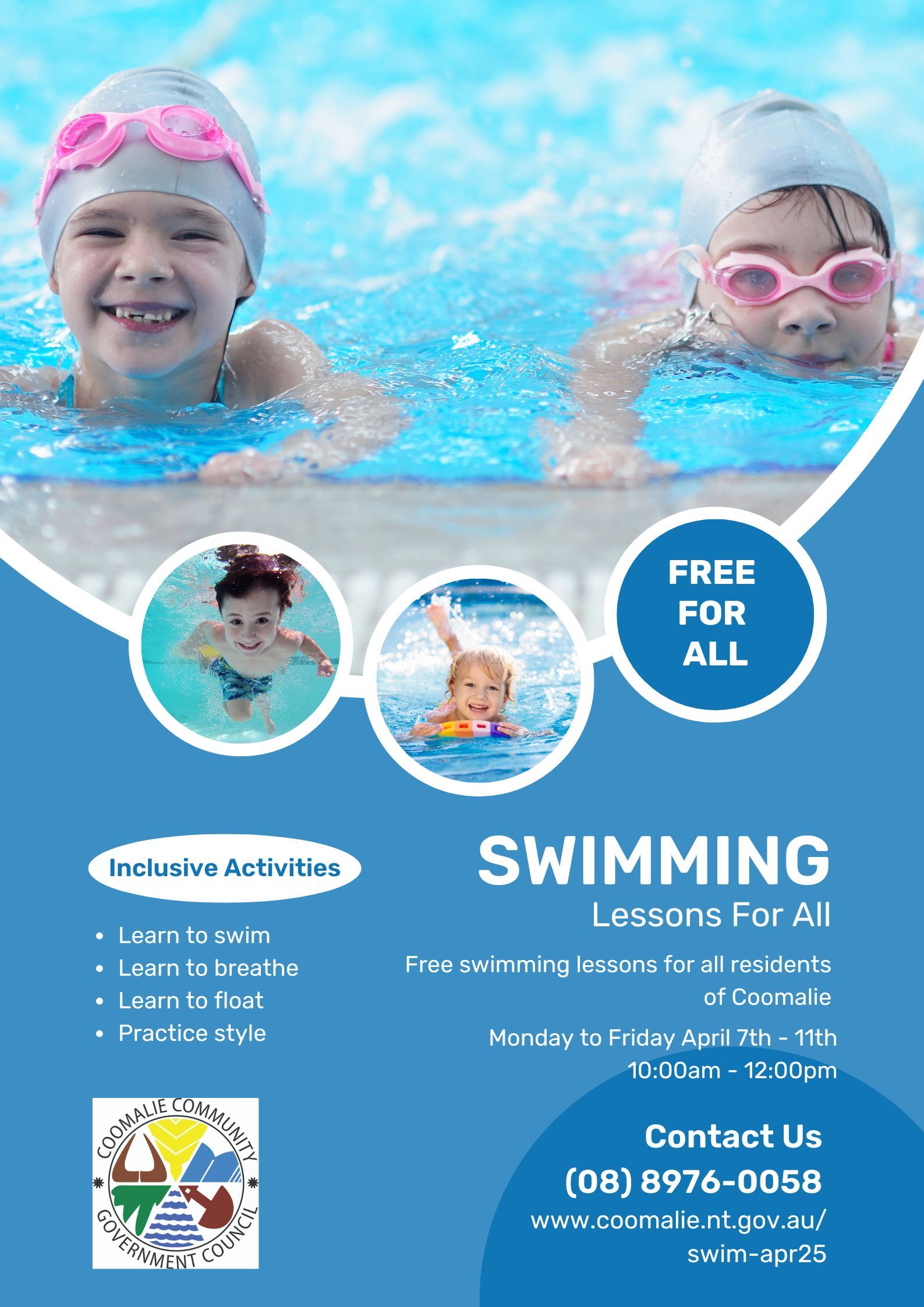 Swimming Lessons April-25