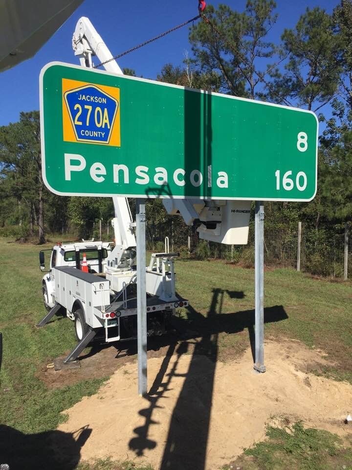 Road Sign Manufacturers | Panama City, FL | Emerald Coast Striping