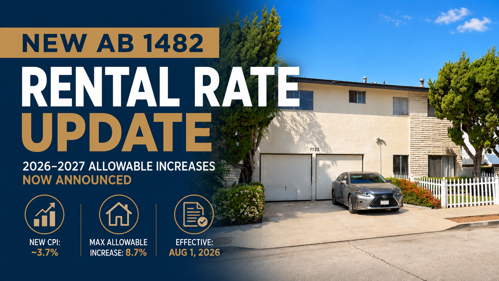 New AB 1482 Rent Increase Limits Announced for 2026–2027