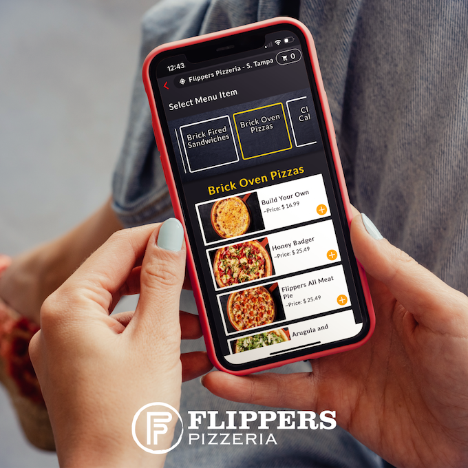 download the flippers app pizza