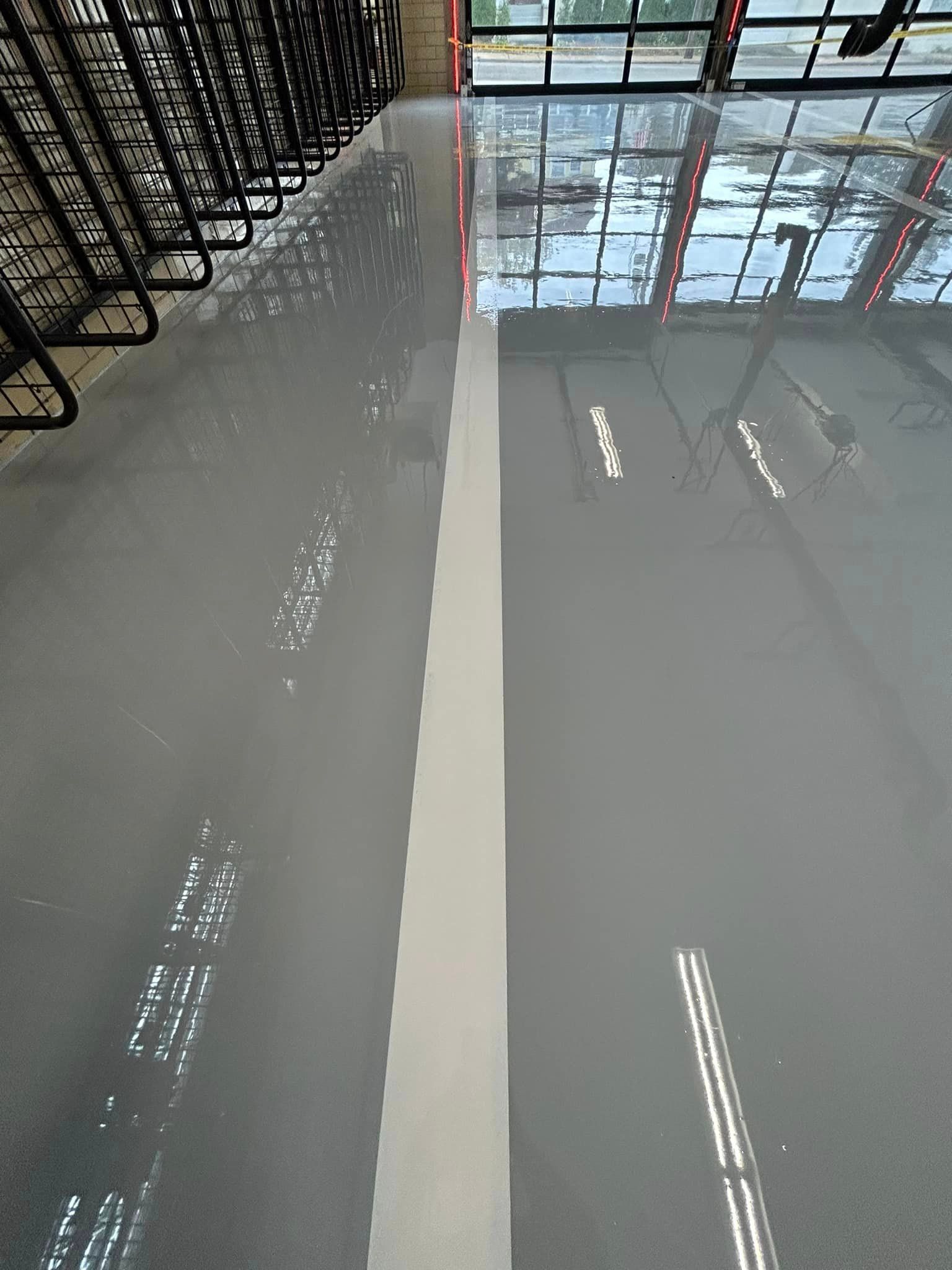 Epoxy Floor Security Lines: Safety & Organization