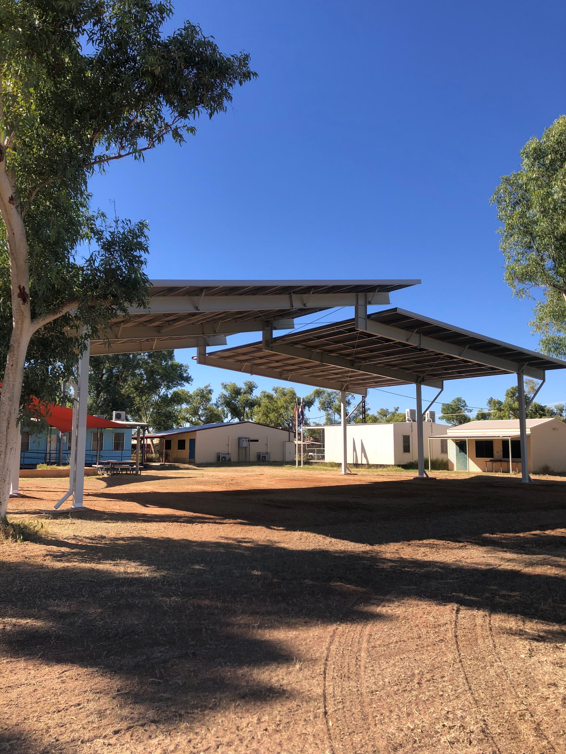 Willowra School, Shade Structure, Basketball Court and Playground