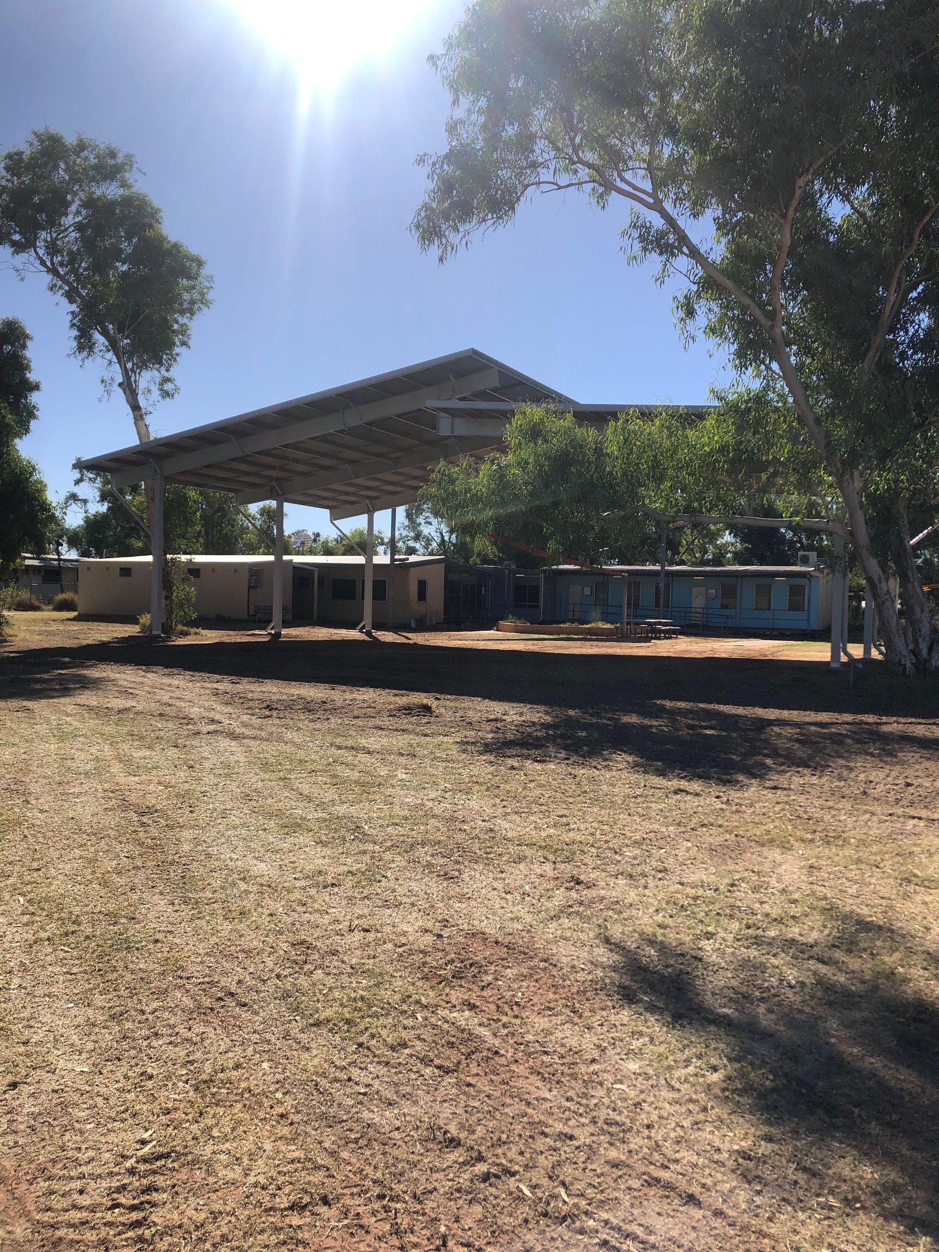 Willowra School, Shade Structure, Basketball Court and Playground