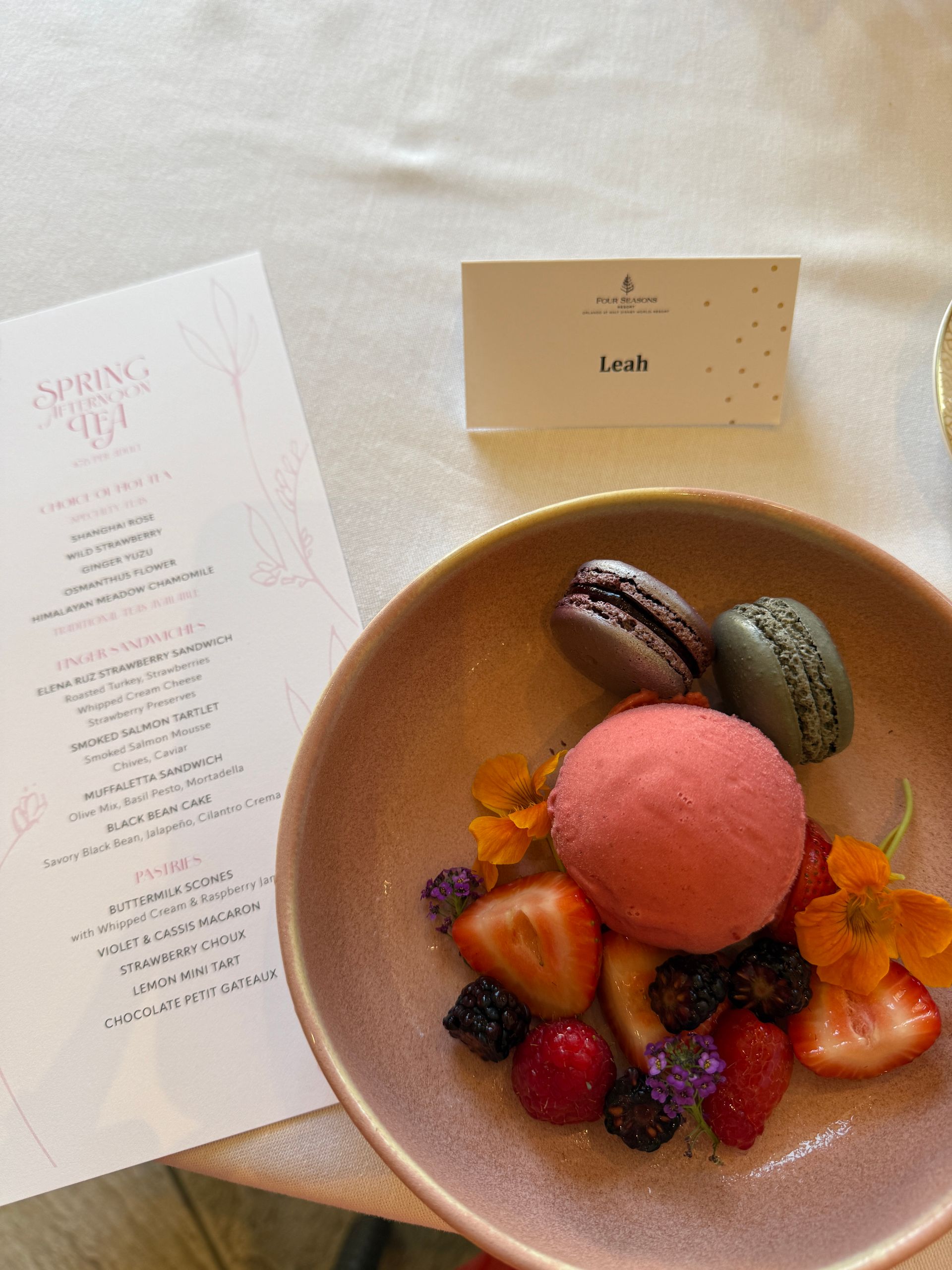 Springtime Afternoon Tea at Four Seasons Resort Orlando: An Elegant ...