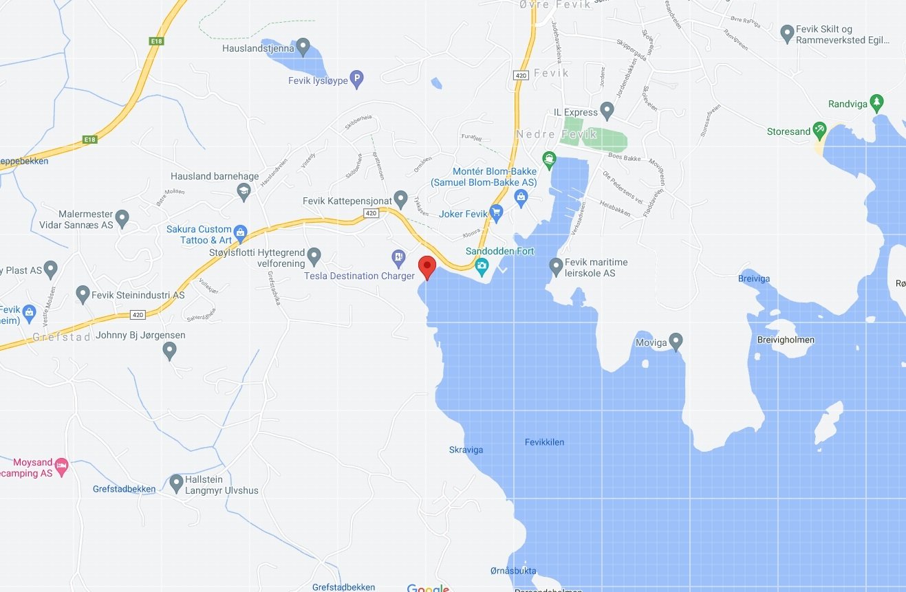 Gode fiskeplasser i Grimstad - Sjøørret Sørlandet