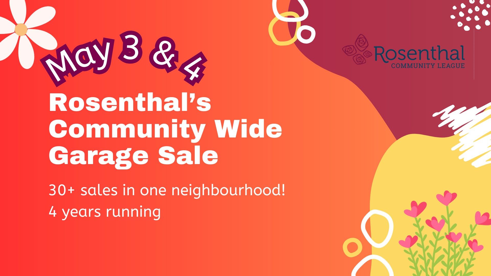 Community-wide Garage Sale - May 3 &4, 2025