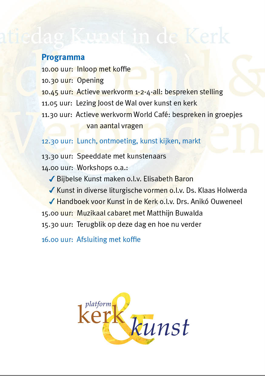 Workshop Inspiratiedag Platform Kerk en Kunst
