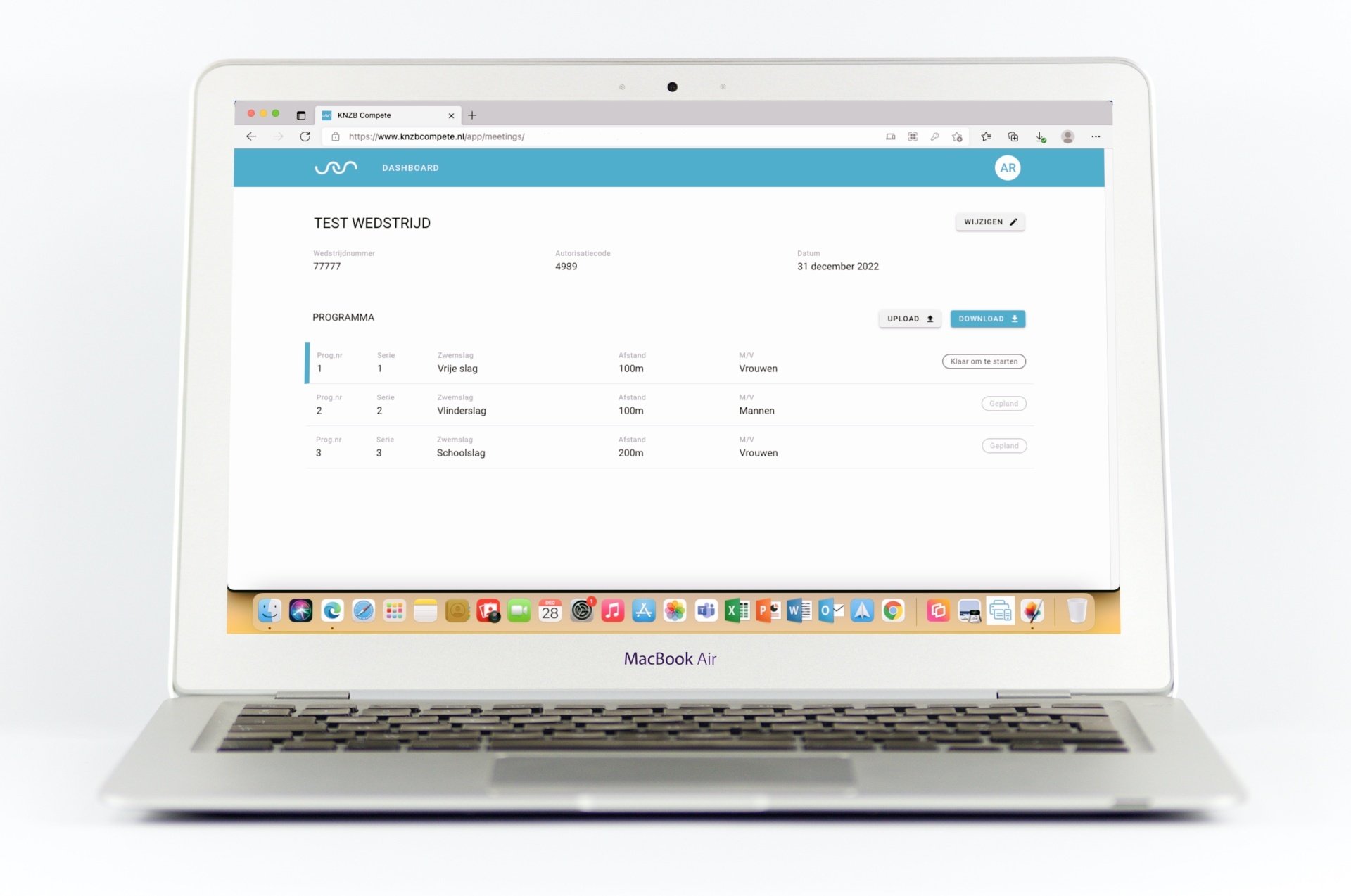 Compete digitale tijdwaarneming zwemmen