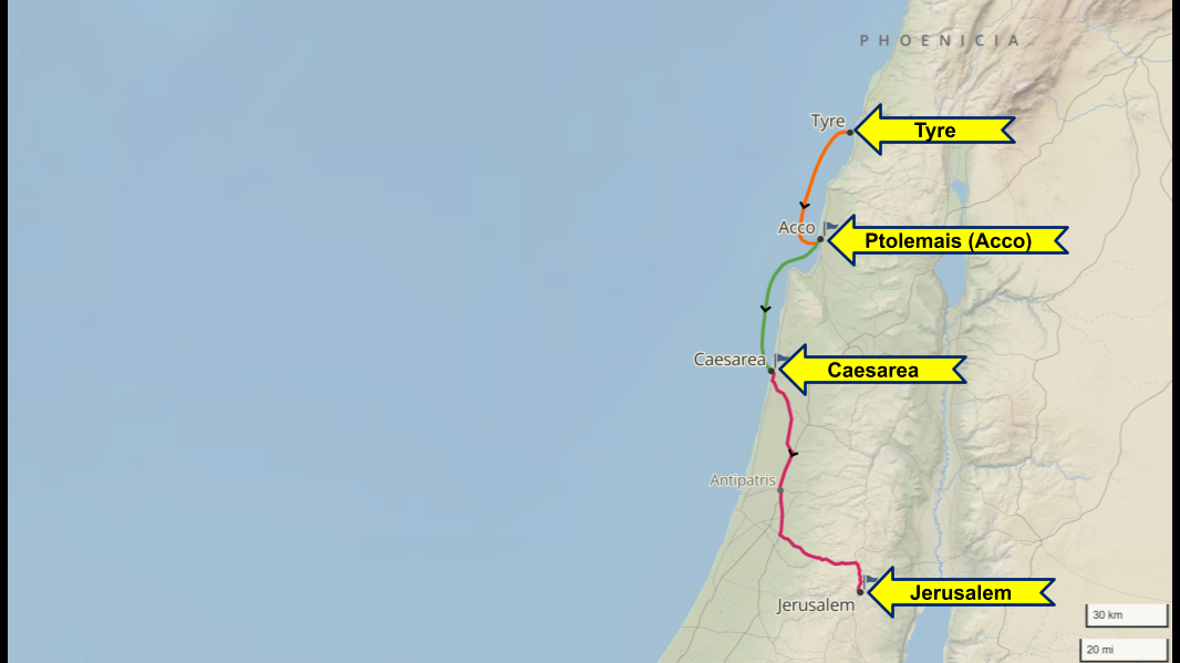 Acts 21:1-16: “Courage Stemming from Conviction.”
