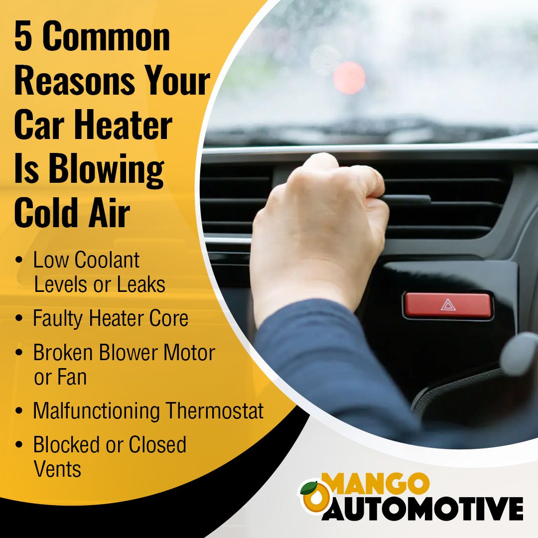 Why Your Car Heater is Blowing Cold Air: 5 Causes and Its Solutions ...