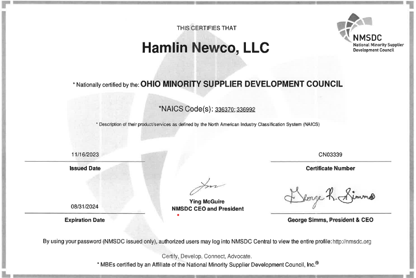 Hamlin Newco, LLC