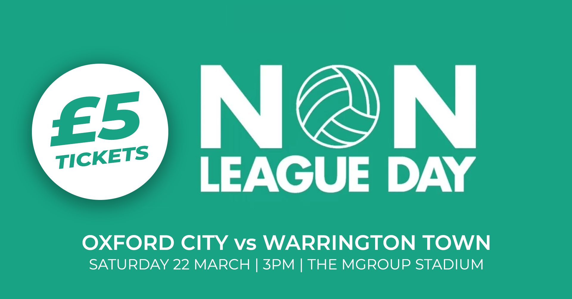 Football For A Fiver On Non-League Day Clash With Warrington Town