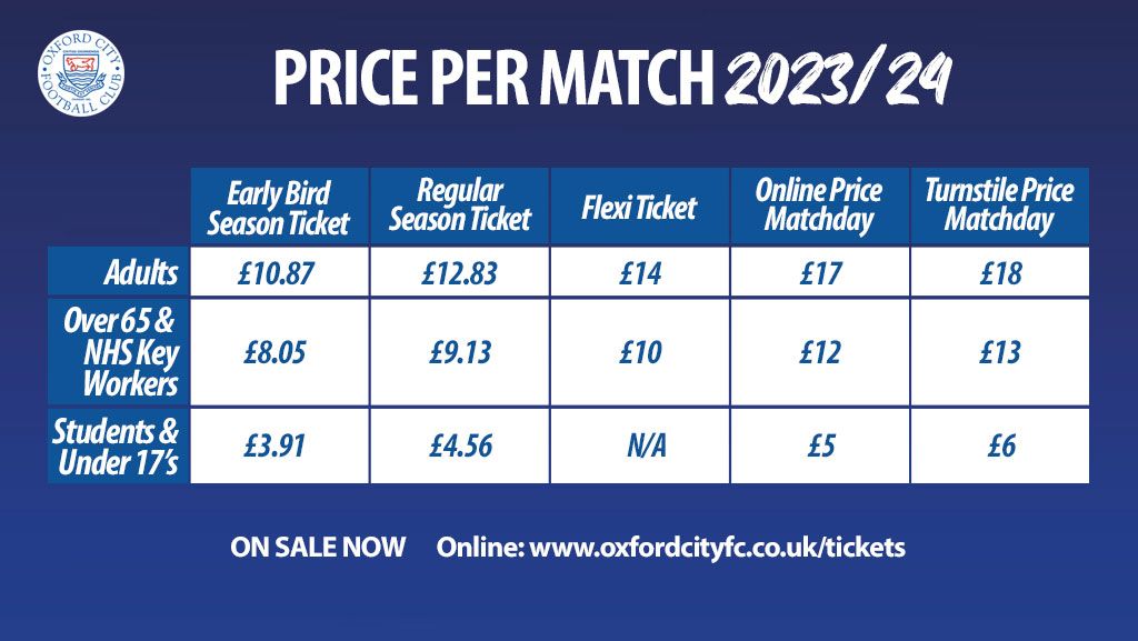 2023/24 FLEXI TICKETS ON SALE NOW