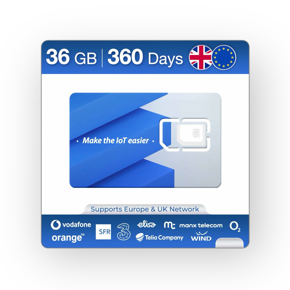 Alarm en camera Simkaart 36GB - 360 dagen