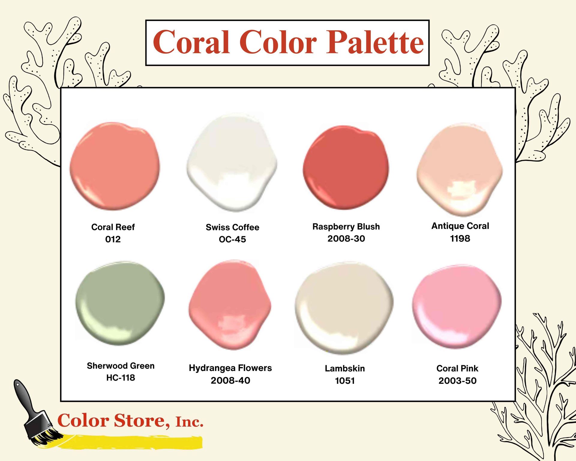 Color Drench Your Space in a Modern Coral Color | Color Store