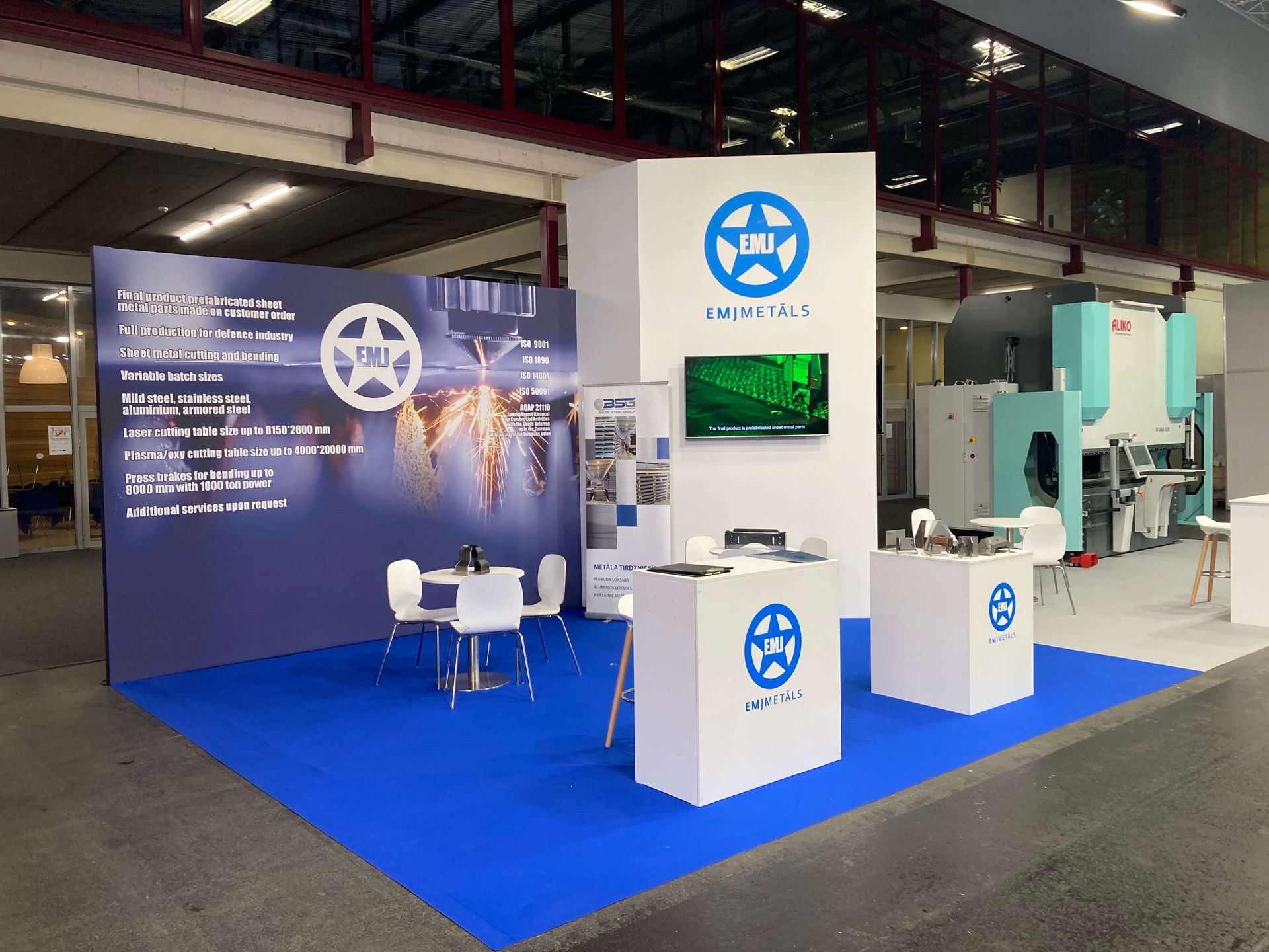 „EMJ Metal“ SIA nahm an der Ausstellung TECH INDUSTRY 2023 in Riga