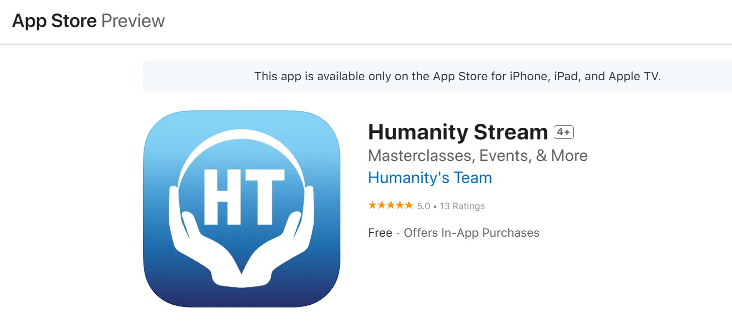 Humanity Stream+ | Humanity's Team