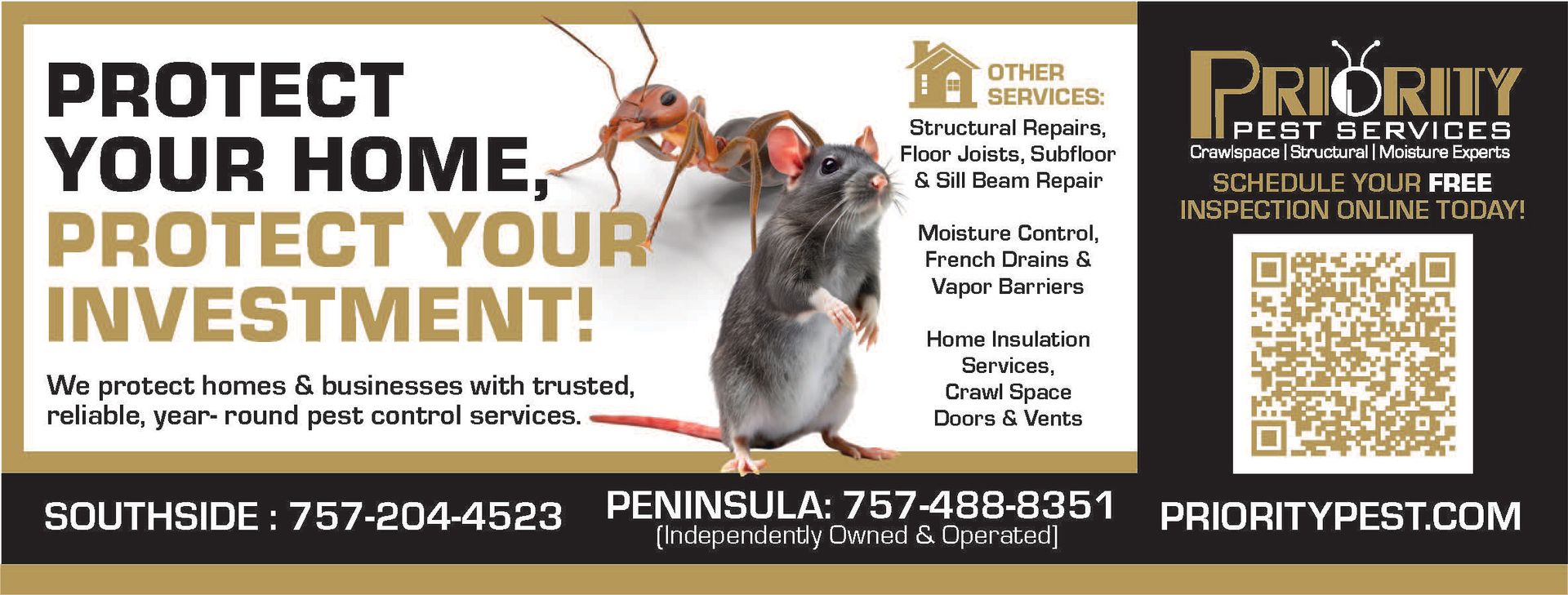 Pest Control Hampton Roads | VA Pro Exterminator & Termite Treatments