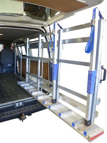 Internal Glass Van Racking solutions