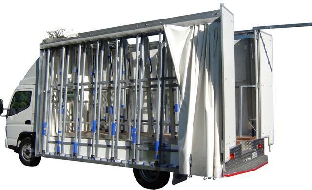 The Glass Racking Company NZ Curtained Glass Trucks