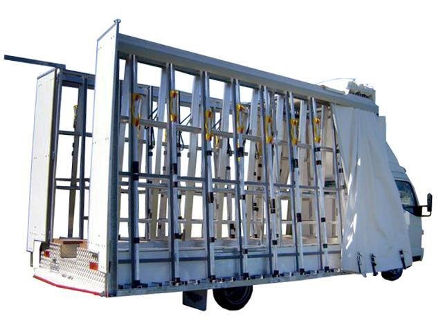 The Glass Racking Company NZ Curtained Glass Trucks