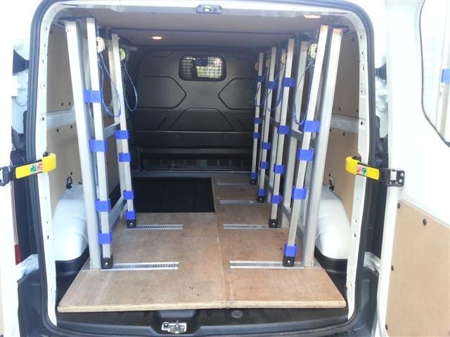 Internal Glass Van Racking solutions