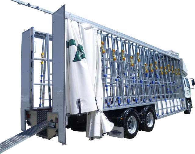 The Glass Racking Company NZ Curtained Glass Trucks